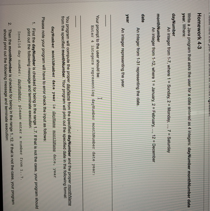 Solved Homework 4 3 Write A Java Program That Asks The User 9366