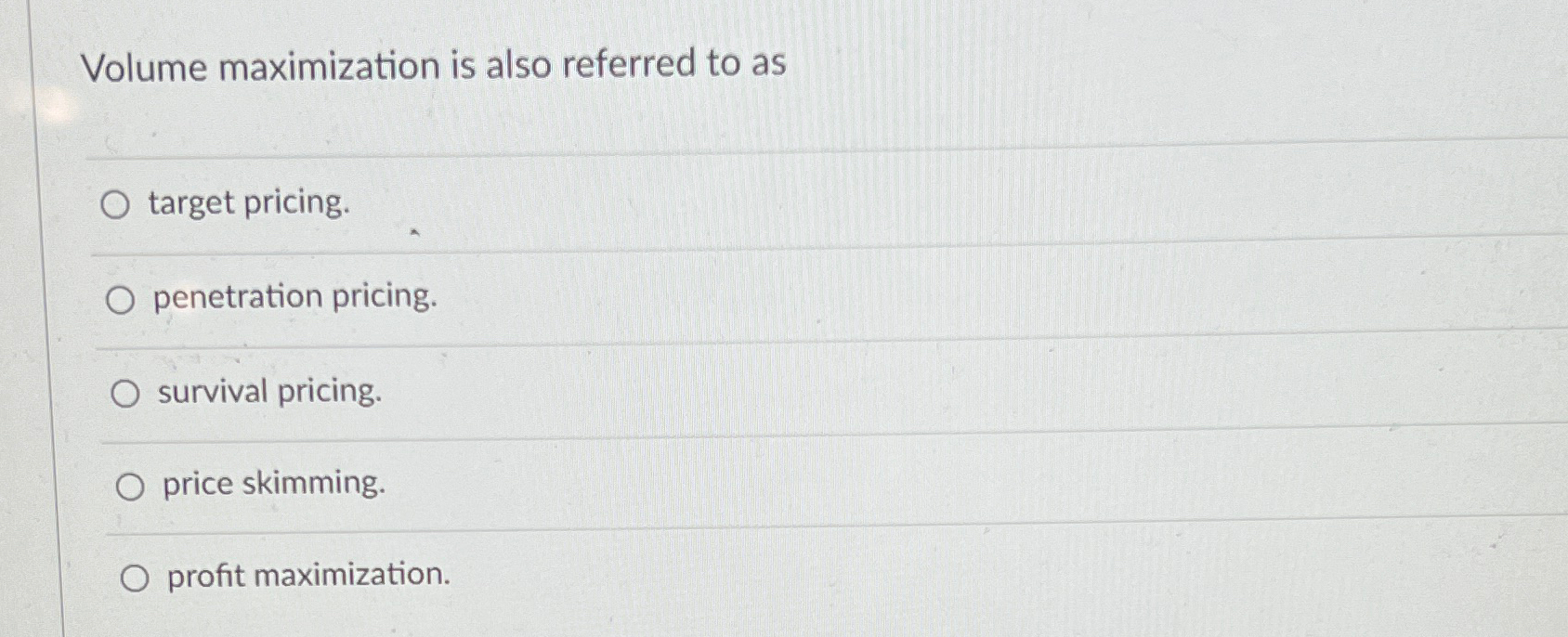 Solved Volume maximization is also referred to astarget | Chegg.com