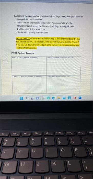 Solved You are the manager of a locally onned and operated | Chegg.com
