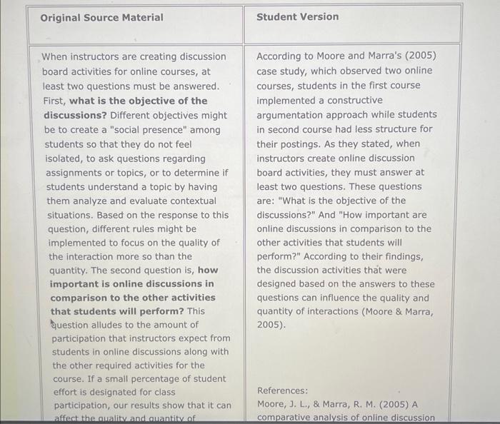 Original Source Material Student Version When | Chegg.com