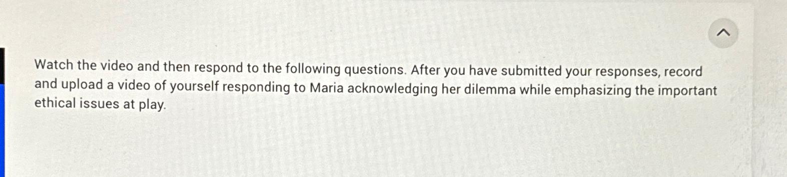 Solved Watch the video and then respond to the following | Chegg.com