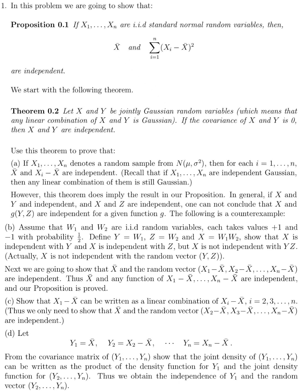 Solved In this problem we are going to show that:Proposition | Chegg.com