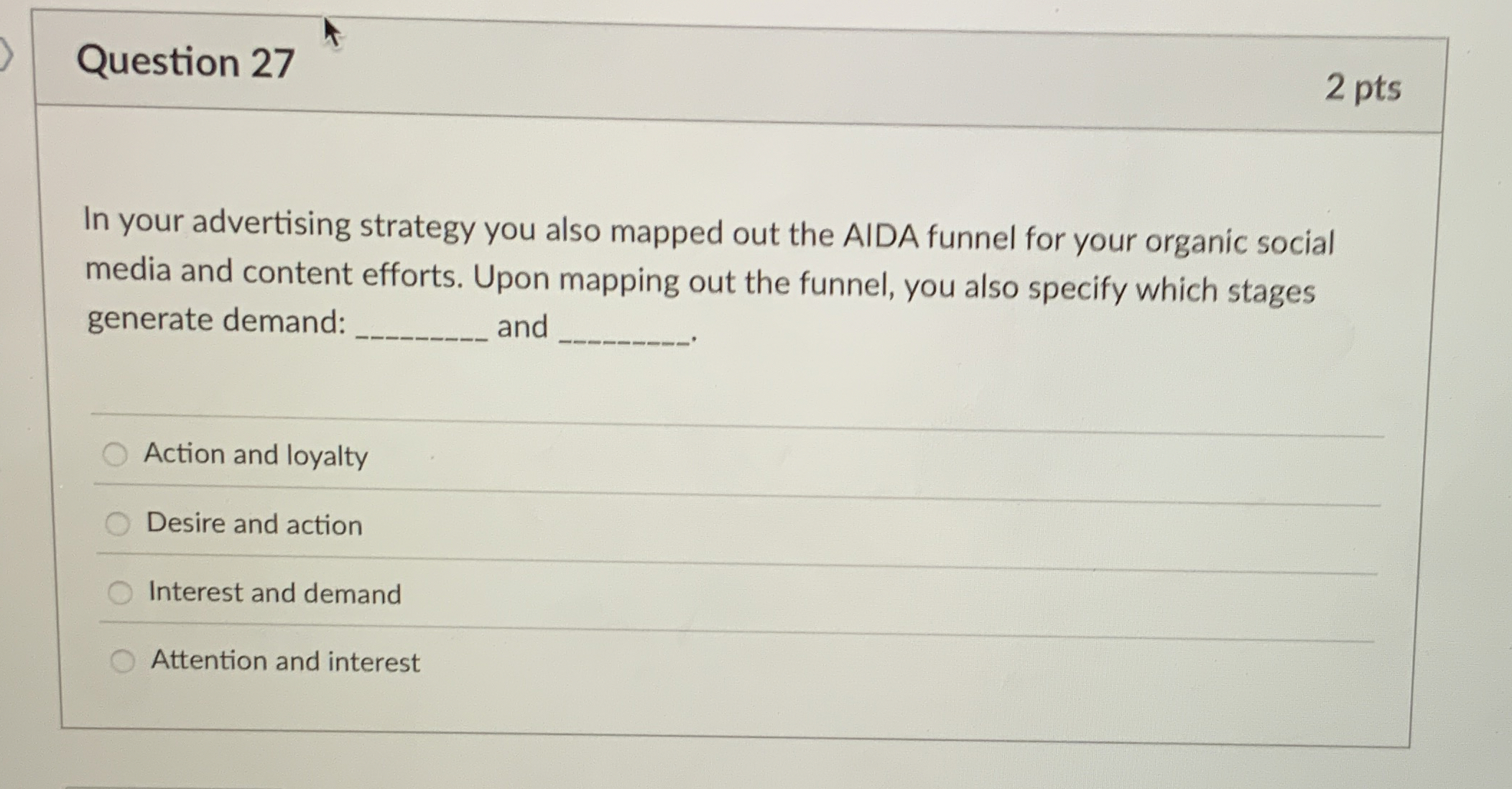 Solved Question 272 ﻿ptsIn your advertising strategy you | Chegg.com