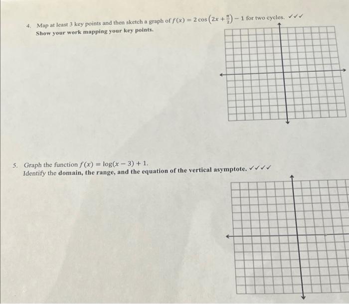 Solved 4. Map at least 3 key points and then sketch a graph | Chegg.com