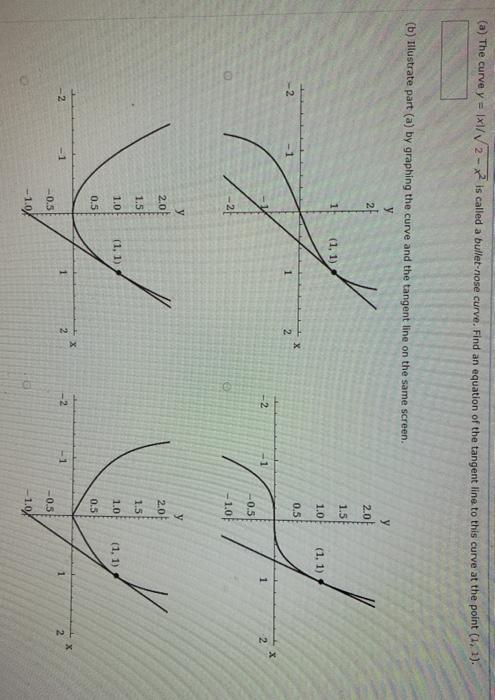 Solved The curve y = IxI/V2-x is called a bullet-nose curve. | Chegg.com