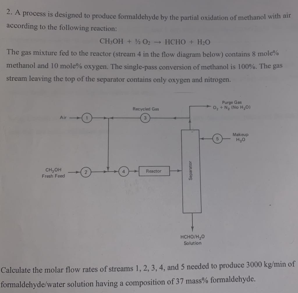Solved three feed stream (all containing water) ﻿are mixed | Chegg.com