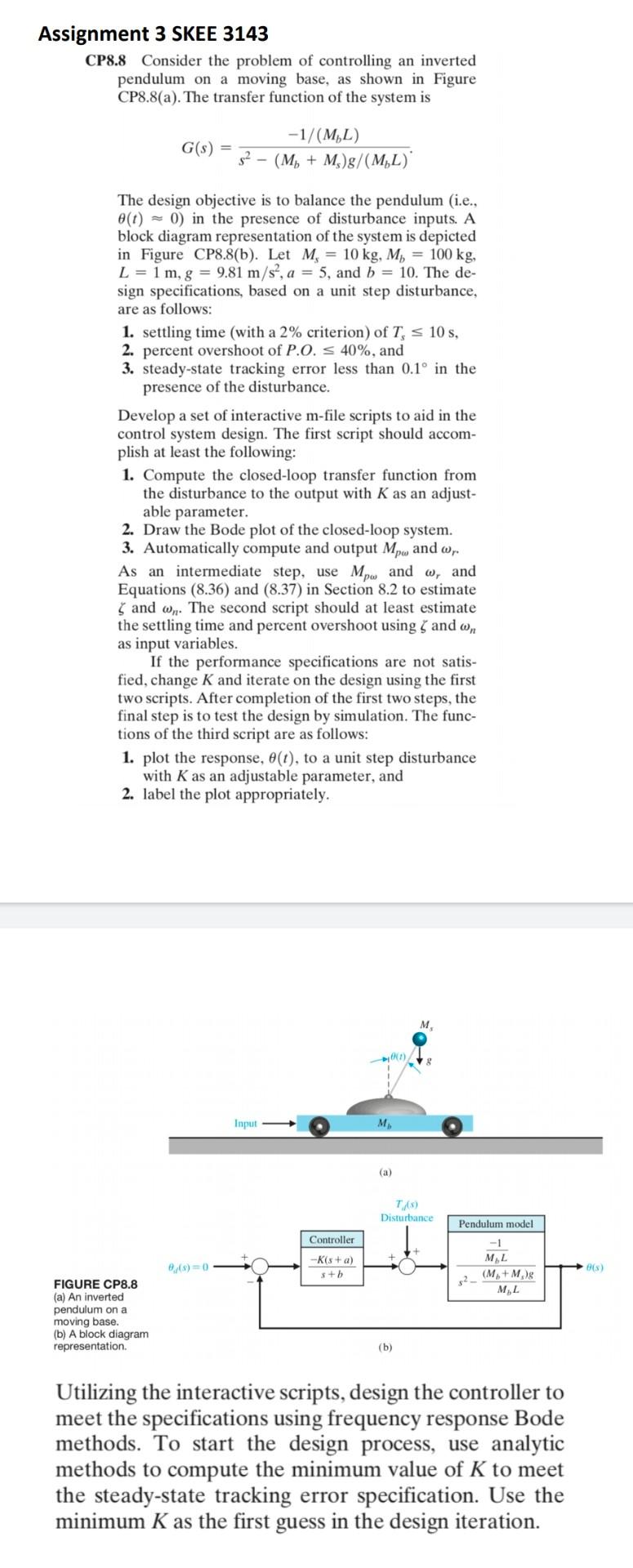 Solved Assignment 3 SKEE 3143 CP8.8 Consider the problem of | Chegg.com