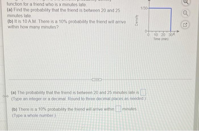 Solved The graph to the right is the uniform probability | Chegg.com