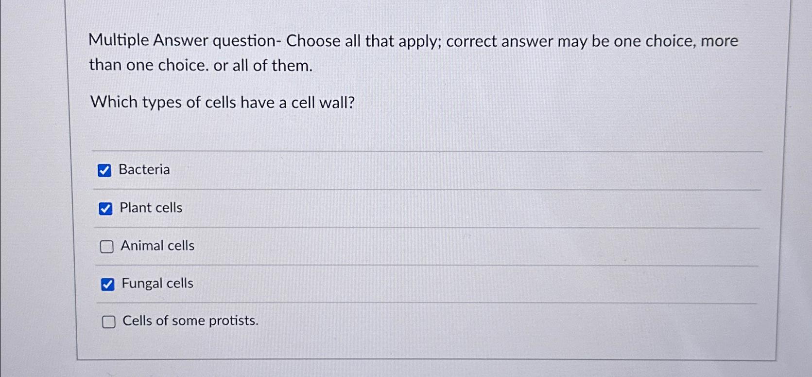 Solved Multiple Answer question- ﻿Choose all that apply; | Chegg.com