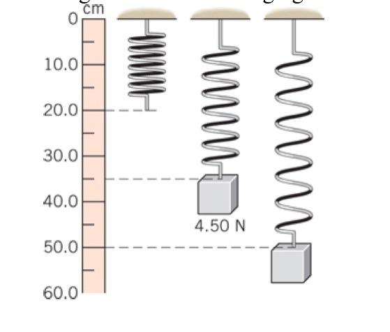 Solved 1. The drawing shows three identical springs hanging | Chegg.com Solved 1. The drawing shows three identical springs hanging | Chegg.com