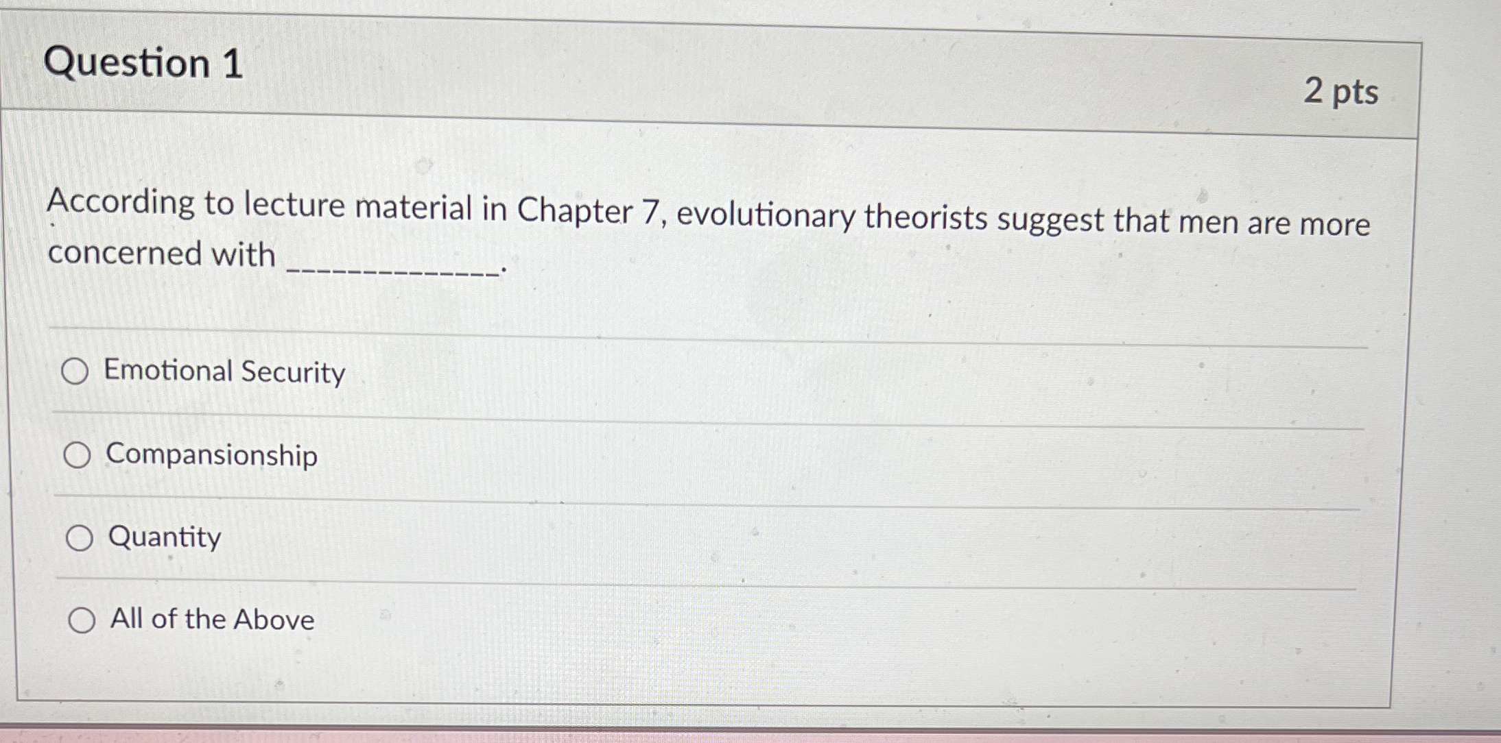 Solved Question 12 ﻿ptsAccording to lecture material in | Chegg.com