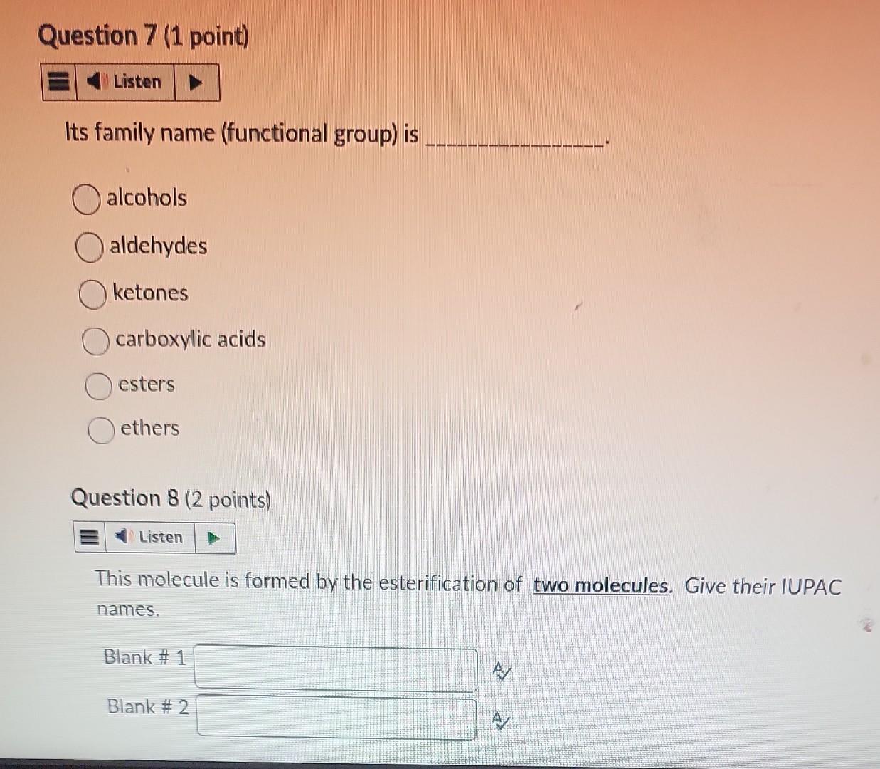 Solved Molecule \#3 (Question 7 - 9) Molecule 3 Based on | Chegg.com