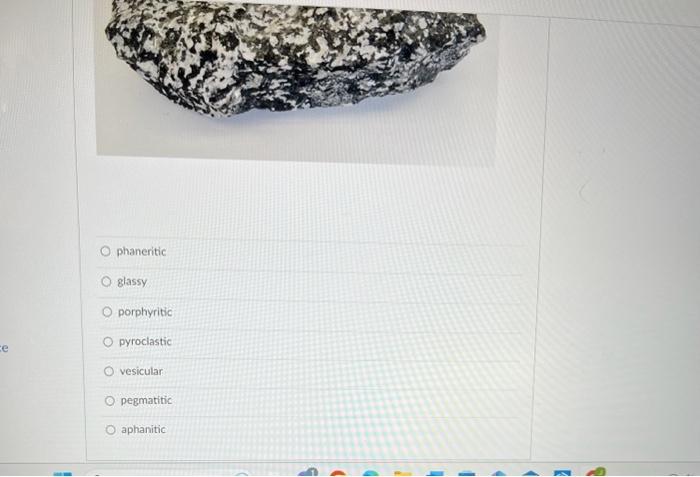 Solved What is the texture of this rock? glassy pyroclastic | Chegg.com