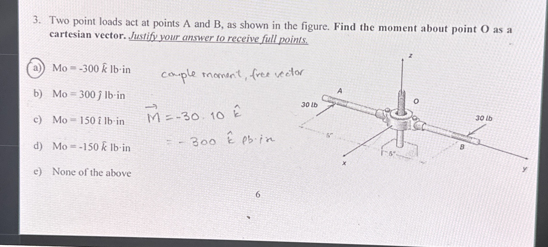 Solved Two point loads act at points A and B, ﻿as shown in | Chegg.com