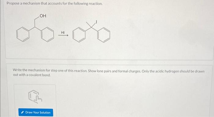 Solved Propose a mechanism that accounts for the following | Chegg.com
