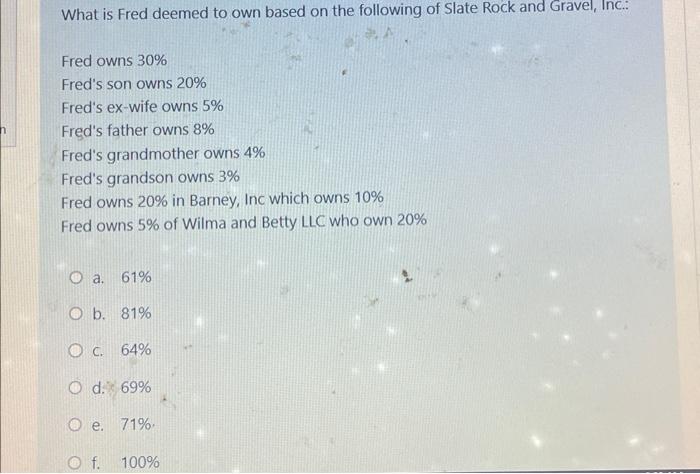 Solved Which of the following best describes the facts as | Chegg.com