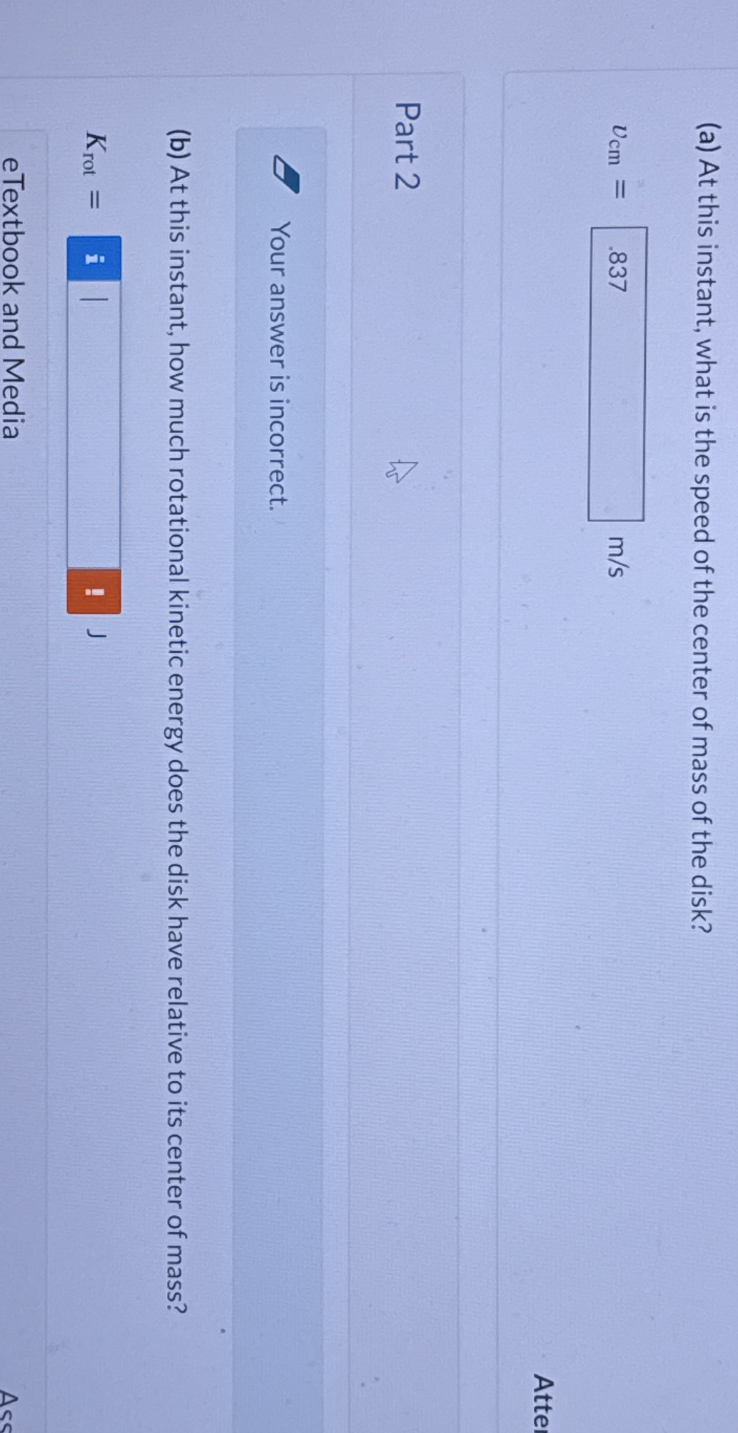 Solved A string is wrapped around a disk of mass m=2.00kg | Chegg.com