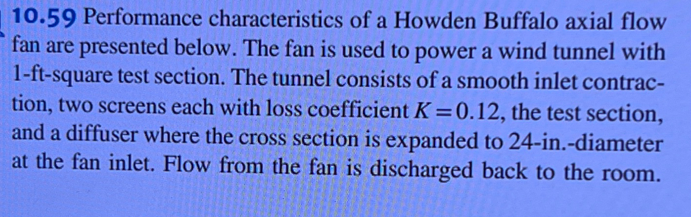 10.59 ﻿Performance characteristics of a Howden | Chegg.com