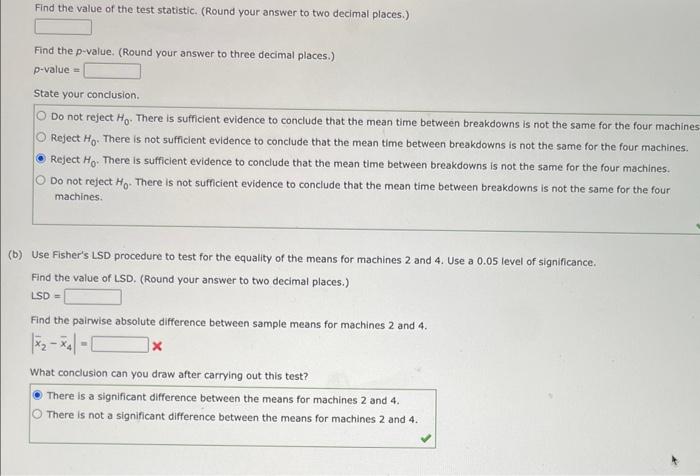 Solved To test for any significant difference in the number | Chegg.com