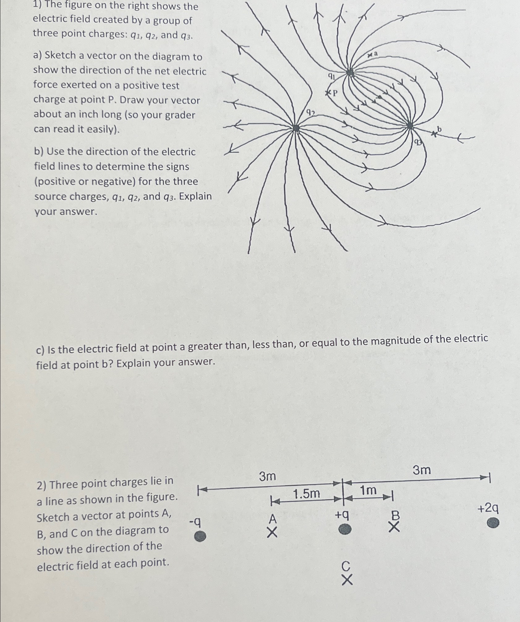 Solved The figure on the right shows the electric field | Chegg.com