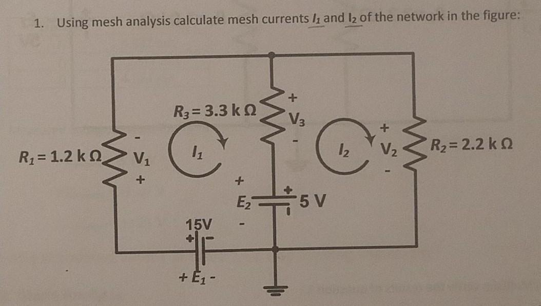 Solved Using mesh analysis, calculate mesh currents I1 and | Chegg.com Solved Using mesh analysis, calculate mesh currents I1 and | Chegg.com