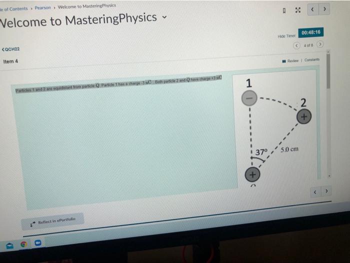 Solved de of Contents, Pearson Welcome to Mastering Physics | Chegg.com