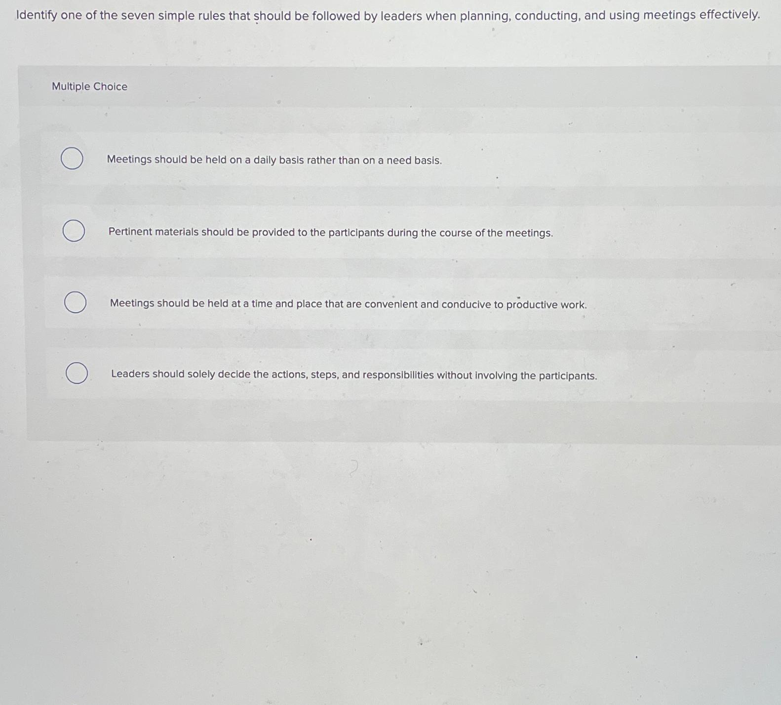 Solved Identify one of the seven simple rules that șould be | Chegg.com