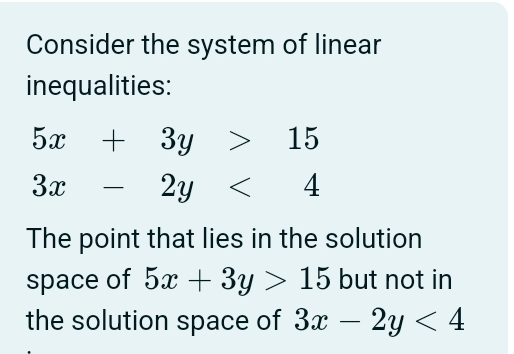Solved Consider the system of linear | Chegg.com
