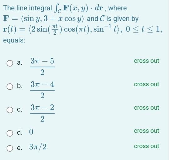 Solved The line integral ∫CF(x,y)⋅dr, where F= siny,3+xcosy | Chegg.com