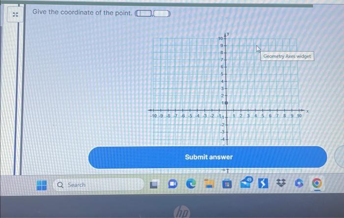 20 Give the coordinate of the point. Q Search 10 CH | Chegg.com