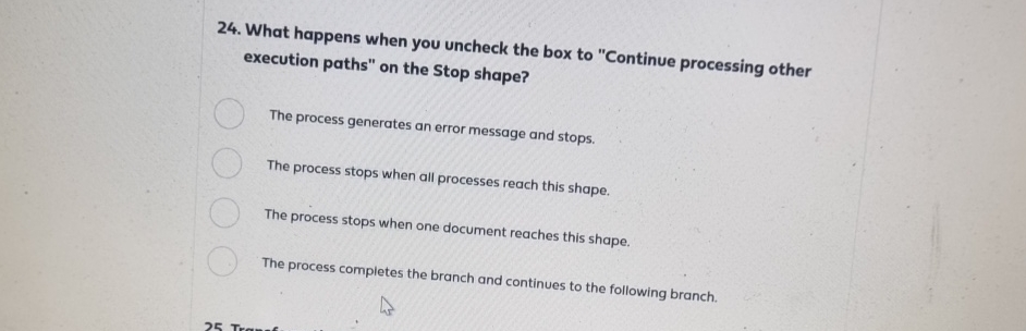 Solved What happens when you uncheck the box to "Continue | Chegg.com