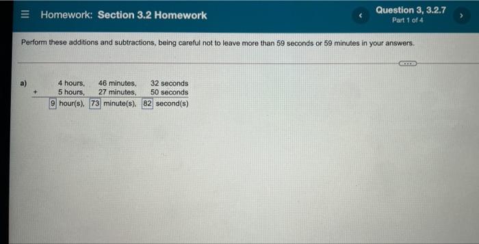 Solved E Homework Section 3 2 Homework Question 3 3 2 7