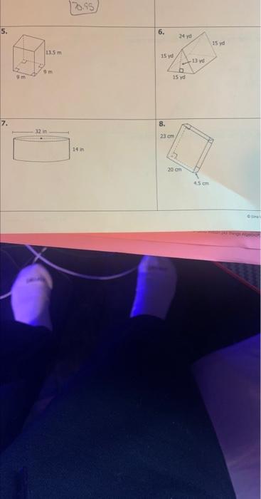 Solved unit 11 volume and surface area homework 5 5-6 please | Chegg.com
