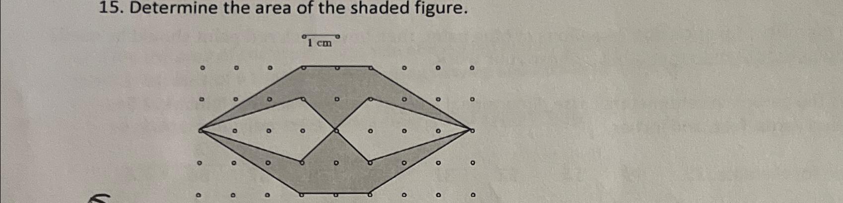 Solved Determine the area of the shaded figure. | Chegg.com