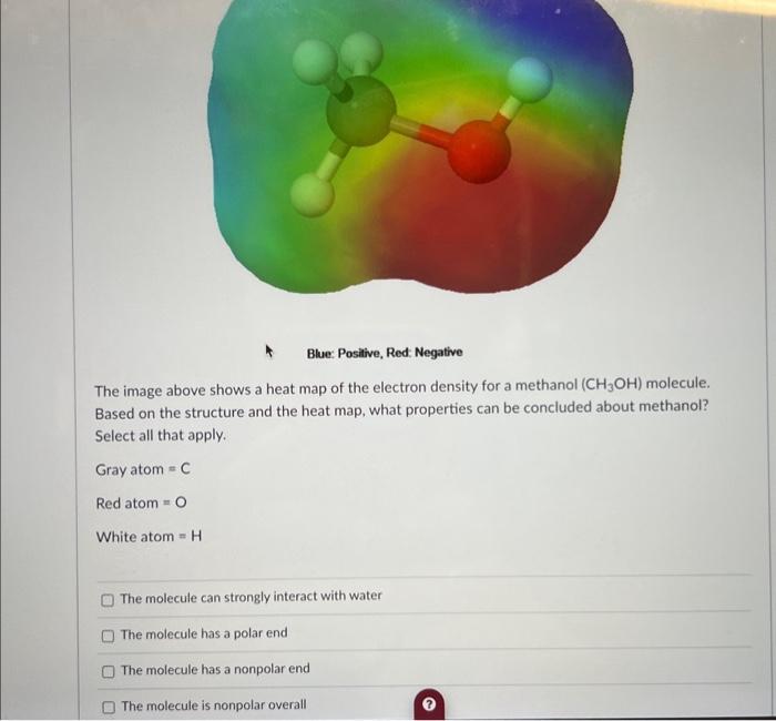 Solved The image above shows a heat map of the electron | Chegg.com