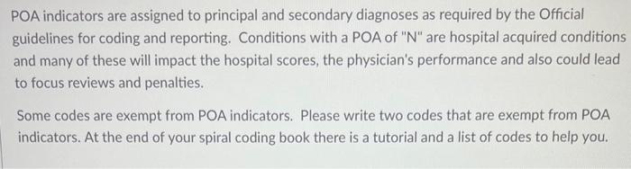 Solved POA indicators are assigned to principal and | Chegg.com