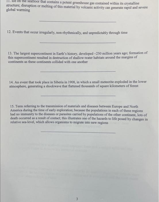 Solved Part I-Word bank questions: Use the word bank below | Chegg.com
