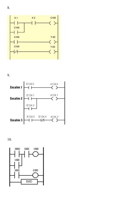 Solved For the following exercises (ladder diagram), write | Chegg.com