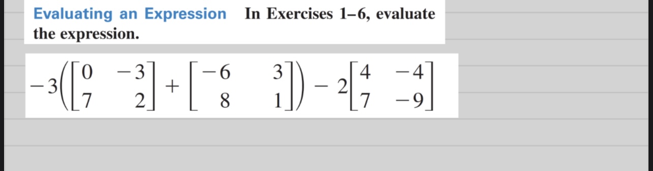 Solved Evaluating an Expression In Exercises 1-6, | Chegg.com Solved Evaluating an Expression In Exercises 1-6, | Chegg.com