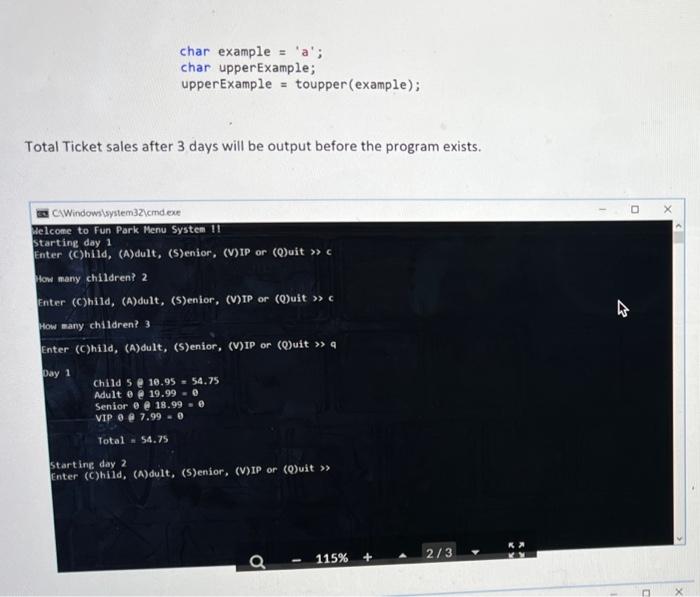 Solved use if -else loops and switch.also use while , for | Chegg.com