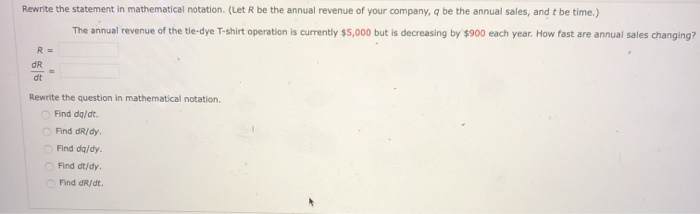 Solved Rewrite the statement in mathematical notation. (Let | Chegg.com