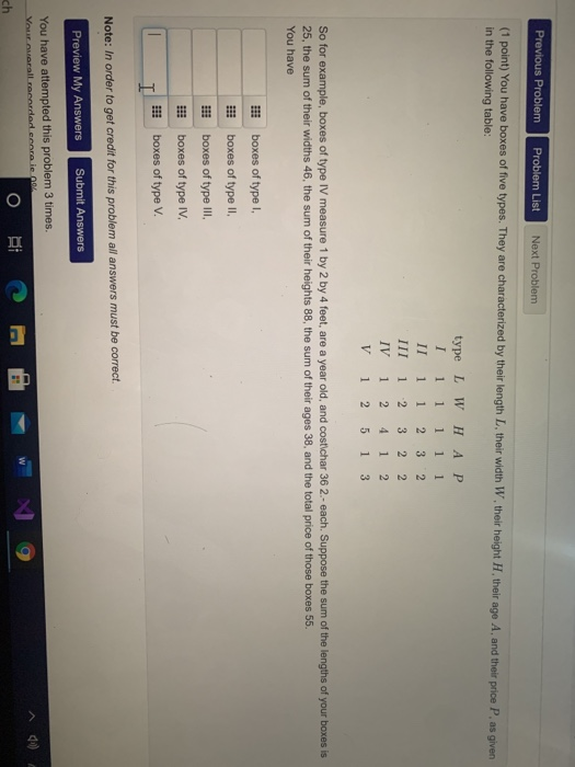 Solved Previous Problem Problem List Next Problem 1 (1 | Chegg.com