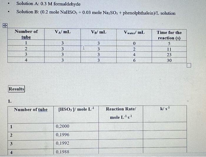 Solved 1)i dont understand how calculate reaction rate and | Chegg.com
