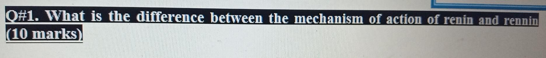 Solved O#1. What is the difference between the mechanism of | Chegg.com