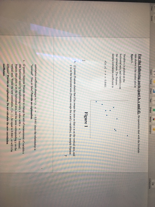 Solved ST T Text Insert Table Chart Shape Media Comment 5. | Chegg.com