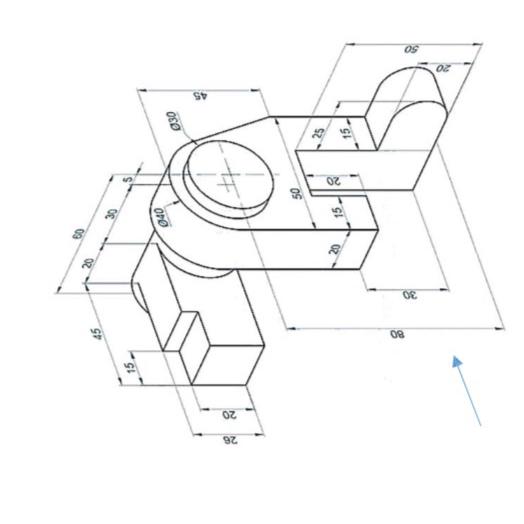 Solved Draw the Right side view on Autocad with all | Chegg.com