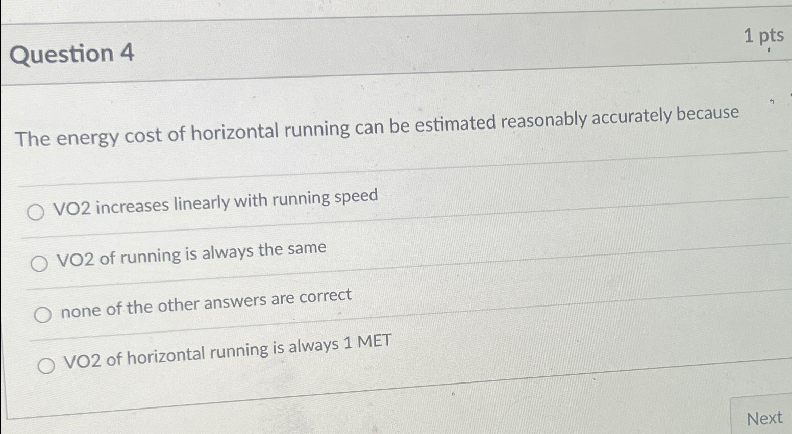 Solved Question 41 ptsThe energy cost of horizontal running | Chegg.com Solved Question 41 ptsThe energy cost of horizontal running | Chegg.com