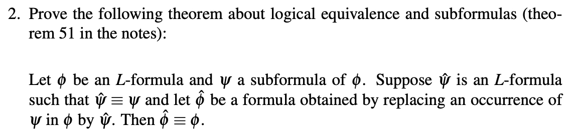Solved Prove the following theorem about logical equivalence | Chegg.com