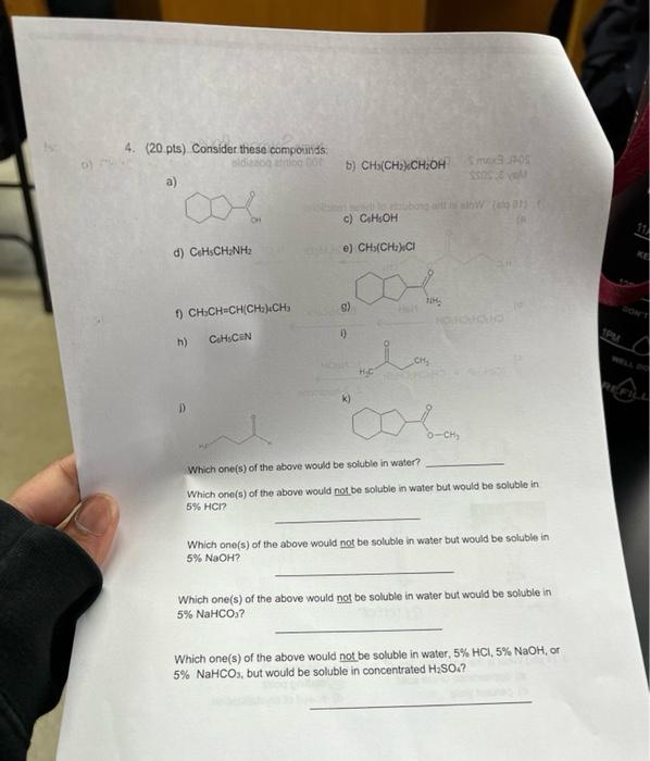 Solved 4. (20 pts) Consider these compounds b) CH3(CH)CH OH | Chegg.com Solved 4. (20 pts) Consider these compounds b) CH3(CH)CH OH | Chegg.com