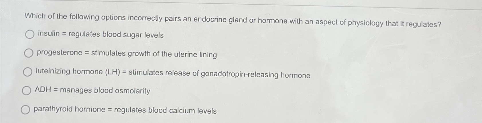 Solved Which of the following options incorrectly pairs an | Chegg.com